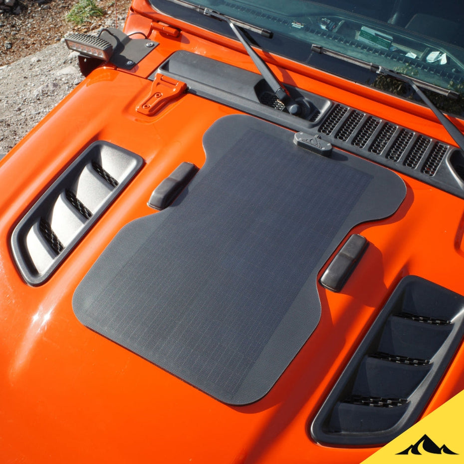 Jeep Rubicon Hood Solar Panel | JL | Cascadia 4x4 | VSS System™ 2.0 ...